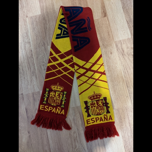 Other | Spain Espaa Espana Scarf Double Sided Like New | Poshmark